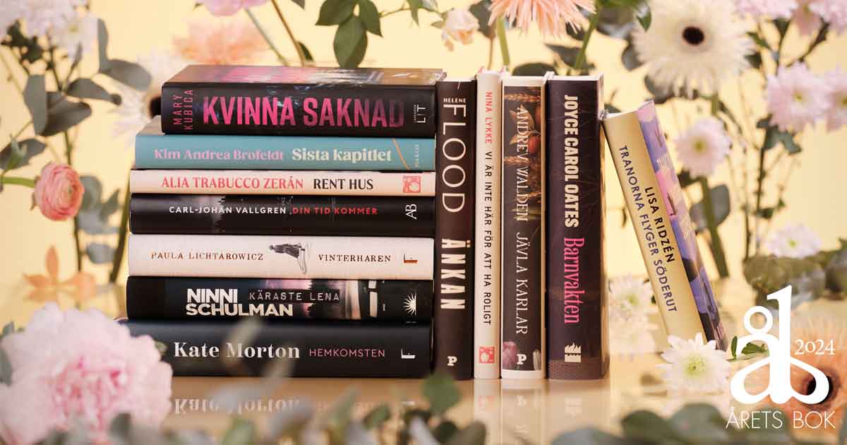 Carl-Johan Vallgren nomineras till utmärkelsen Årets Bok 2024 - Albert Bonniers Förlag