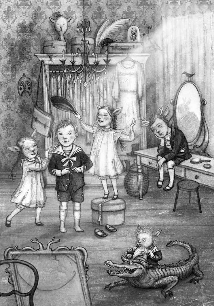 Familjen Amarant flyttar in – magisk bok om vänskap